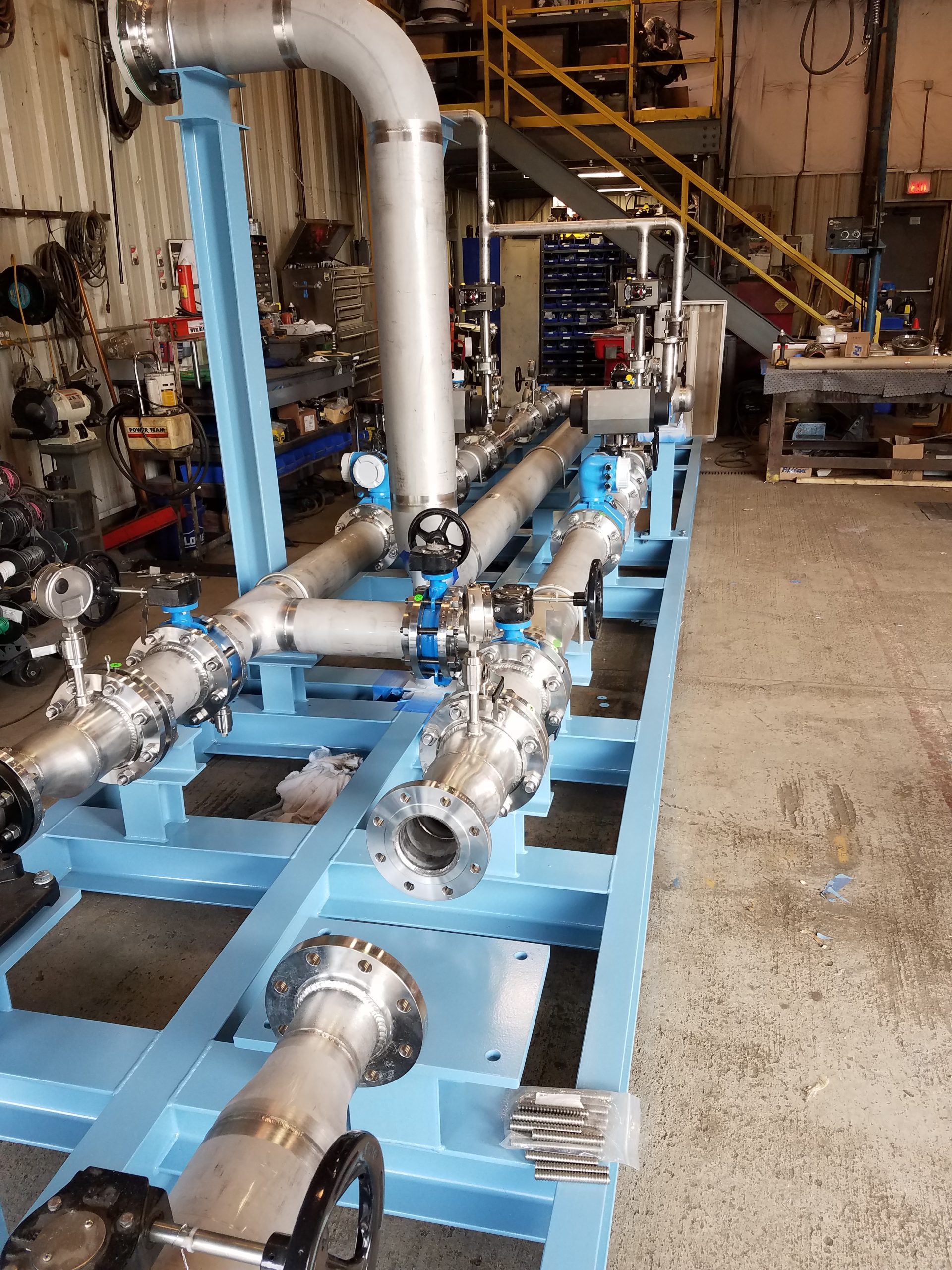 Custom Ozone Injection Piping Skid Fabrication | GSM Industrial